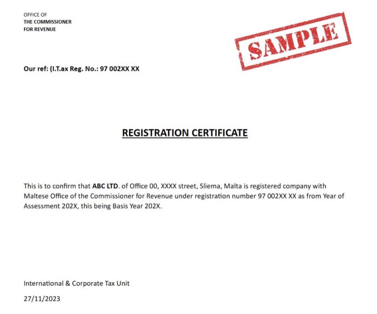 Tax certificates for Malta companies: in-depth review with real-life ...